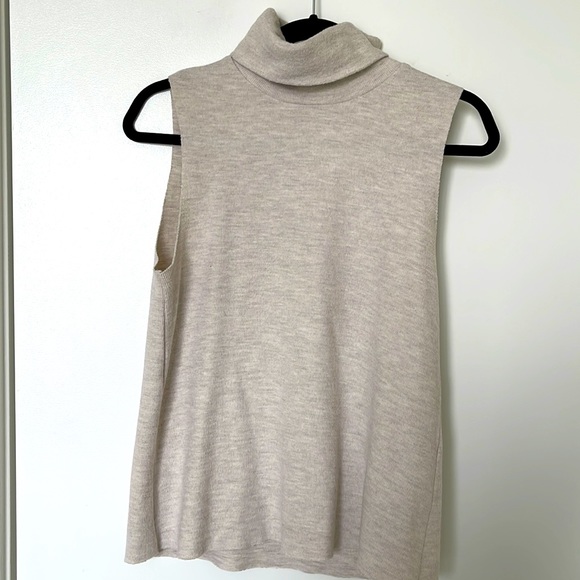 Zara | Tops | Zara Turtleneck Sleeveless Knit Top | Poshmark